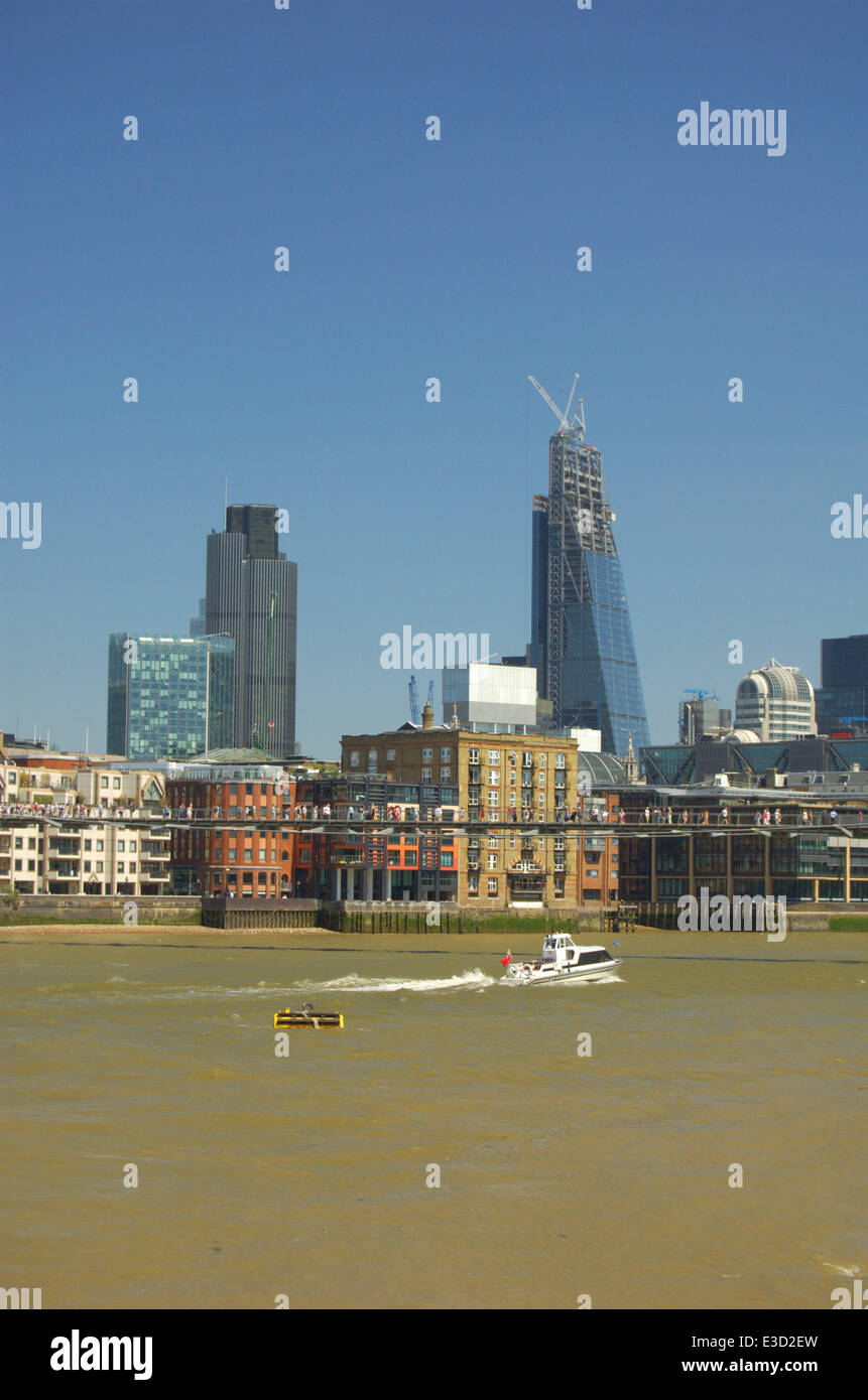 The City of London skyline showing 122 Leadenhall Street under ...