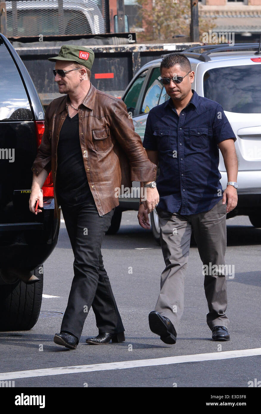 U2 frontman Bono walking in Tribeca Featuring: Bono Where: Manhattan ...