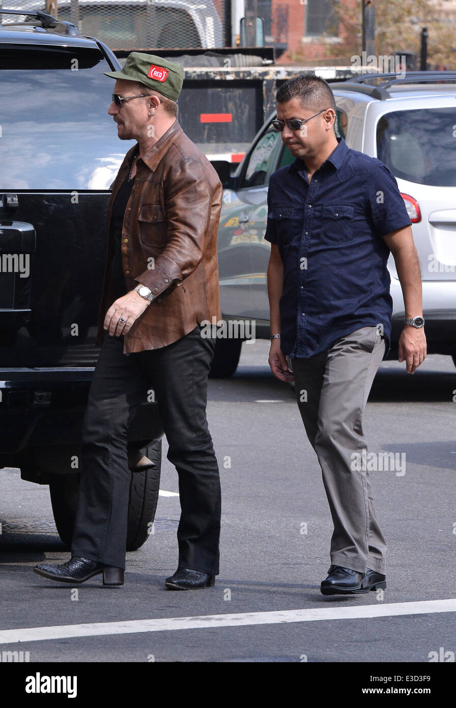 U2 frontman Bono walking in Tribeca Featuring: Bono Where: Manhattan ...