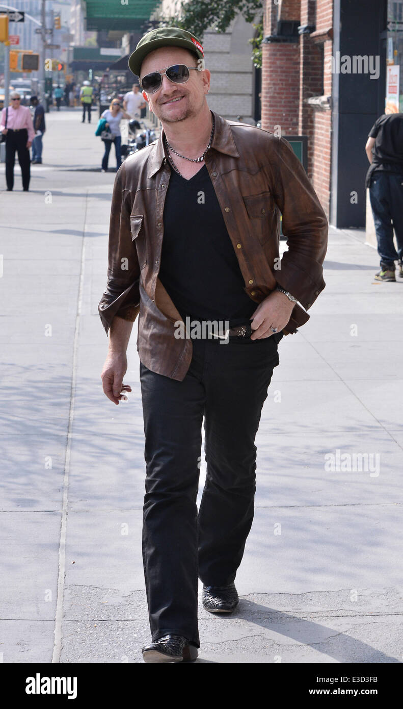 U2 frontman Bono walking in Tribeca Featuring: Bono Where: Manhattan ...