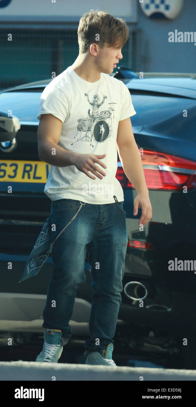 Sam Callahan leaves the X Factor rehearsal studio Featuring: Sam ...