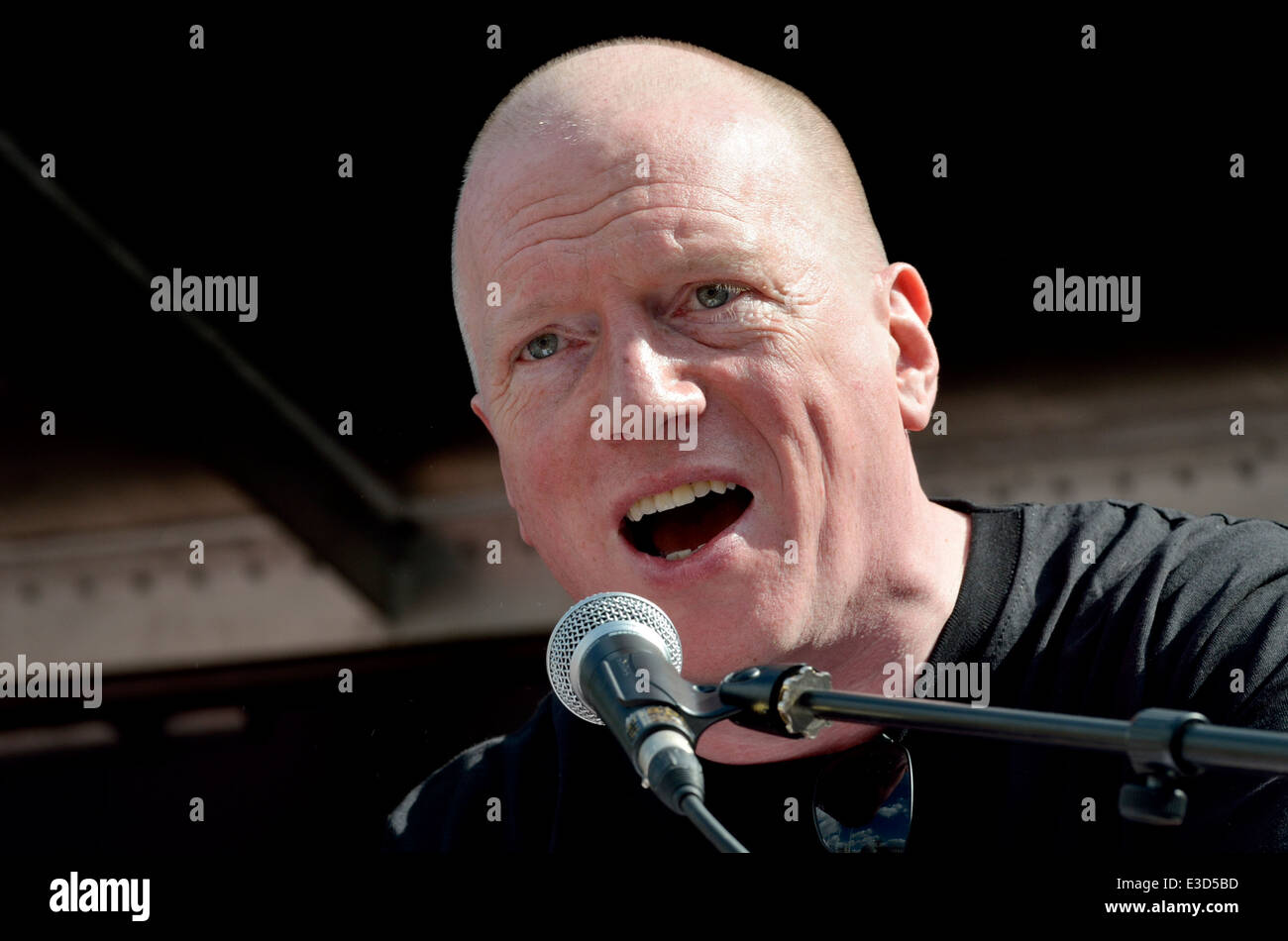 Matt Wrack - General Secretary of the Fire Brigades Union - speaking in ...