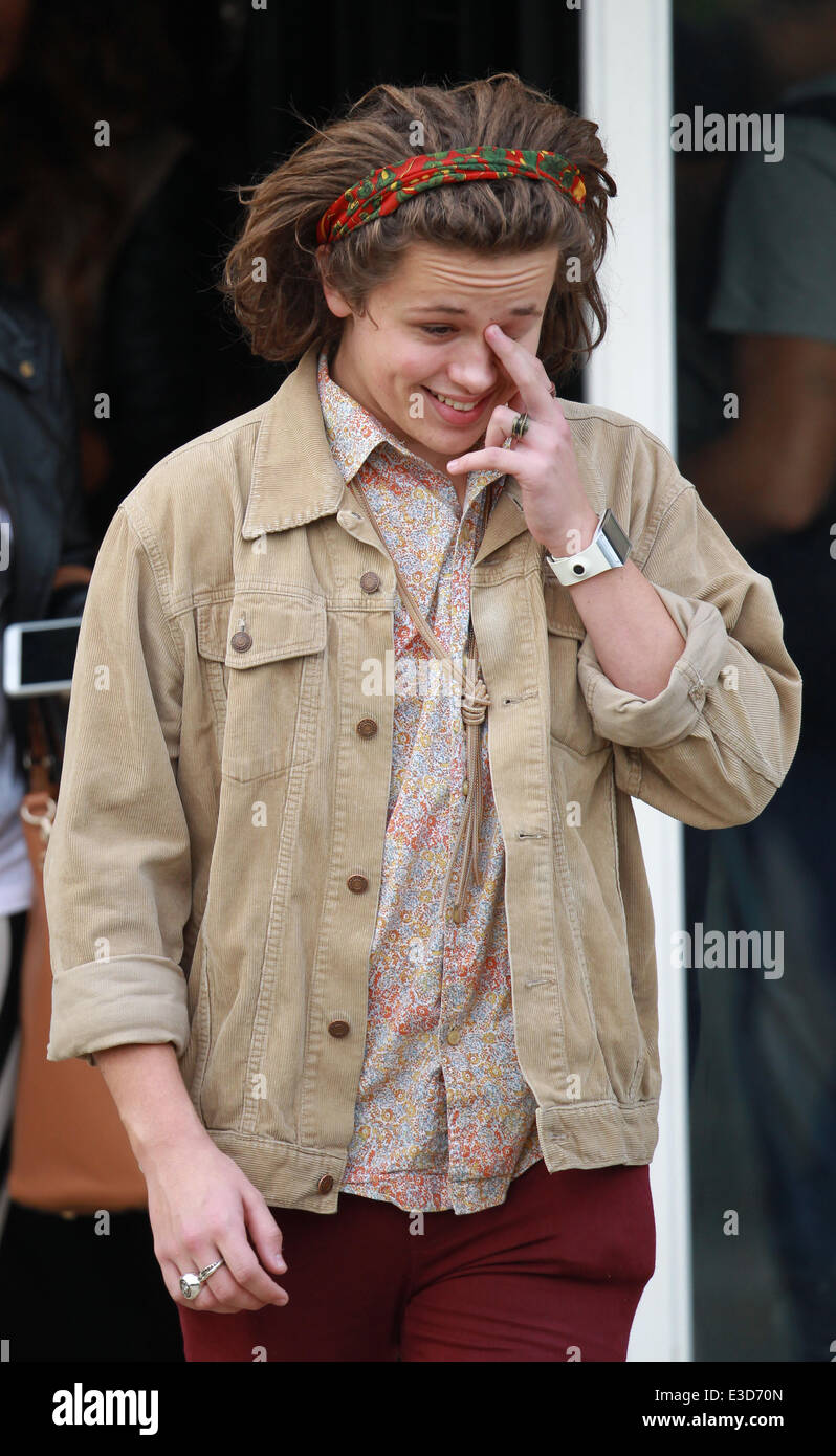 Luke Friend, Hannah Barrett and Tamera Foster leave the X Factor ...