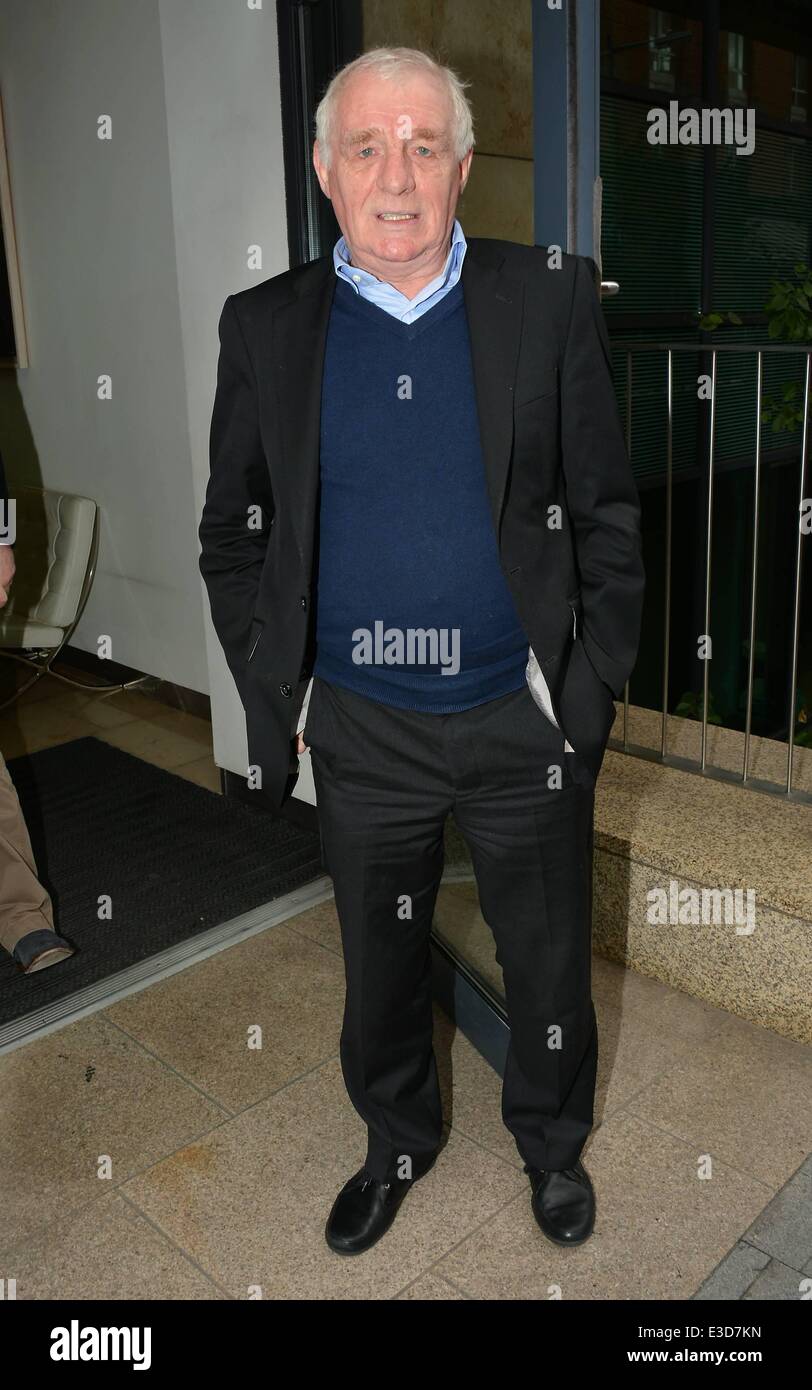 Former soccer player & football pundit Eamon Dunphy at Today FM to ...