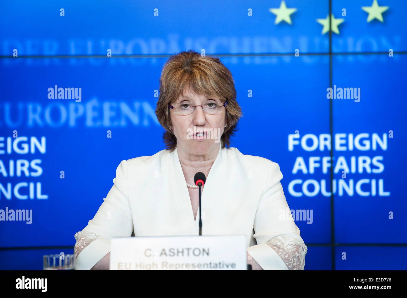 Luxembourg, Luxembourg. 23rd June, 2014. Catherine ASHTON, High ...