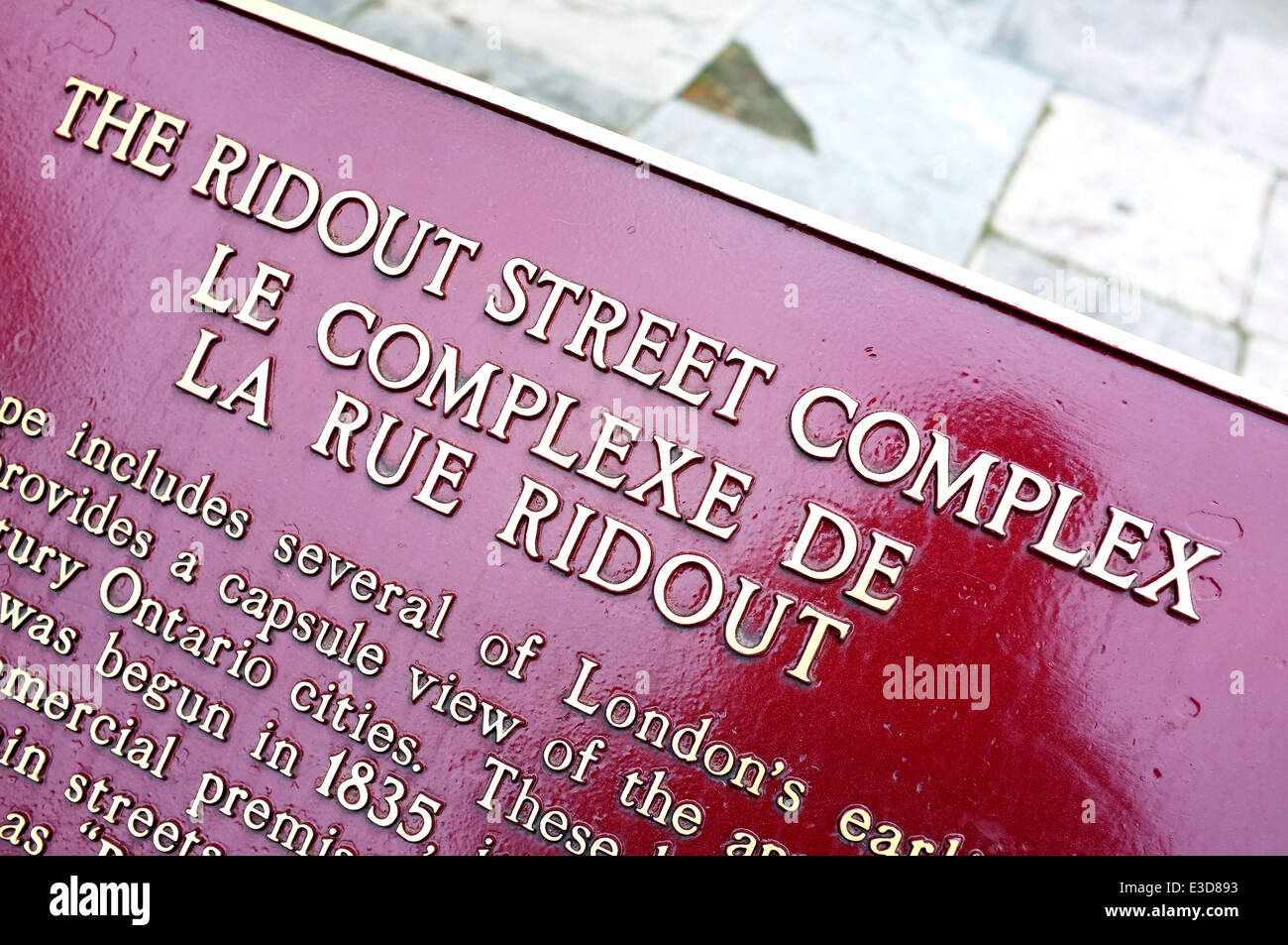 The Sign Outside The Ridout Street Complex In London Ontario Which Is the-sign-outside-the-ridout-street-complex-in-london-ontario-which-is