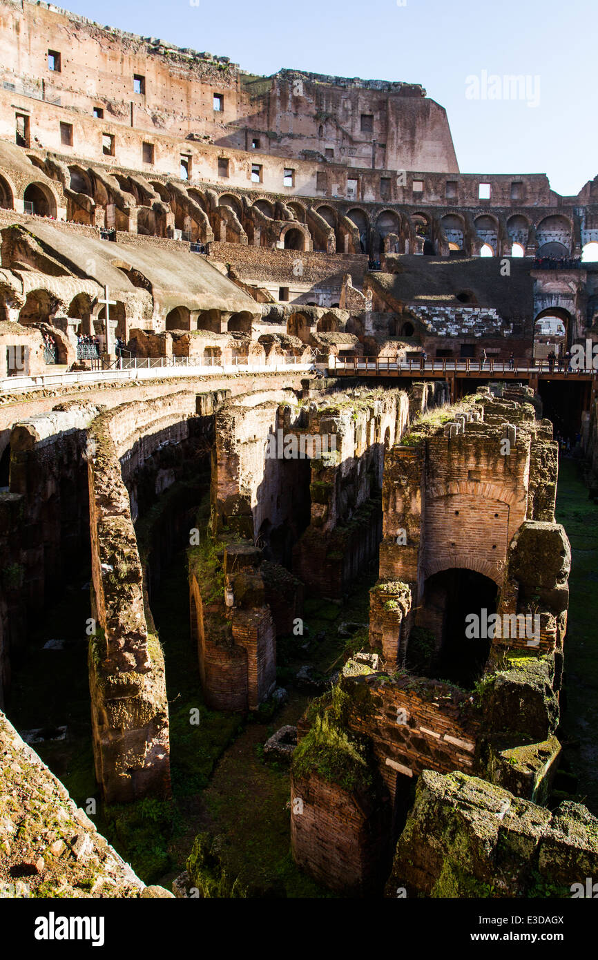 Interior of Colosseum. Rome, Province of Rome, Italy Stock Photo - Alamy