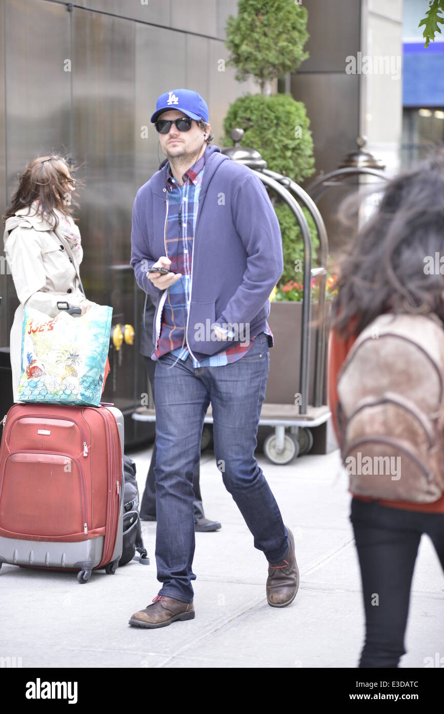 Brandon Mayhew who plays Badger on Breaking is seen walking in Soho ...