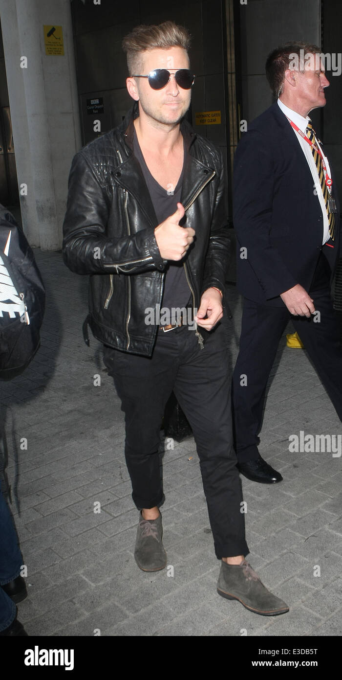 Celebrities at the BBC Radio 1 studios Featuring: Ryan Tedder Where ...
