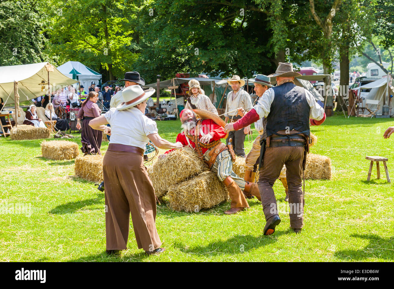 Leek, Staffordshire, England. 22nd June 2014, A Country and Western ...