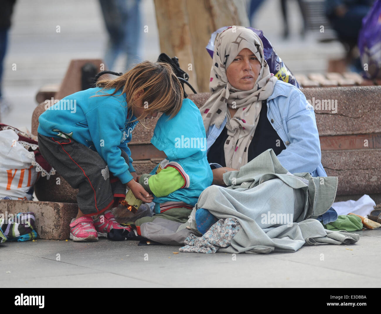 Syrian citizens have fled from Aleppo amid war to Turkey, many with ...