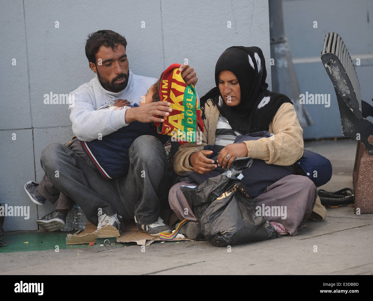 Syrian citizens have fled from Aleppo amid war to Turkey, many with ...