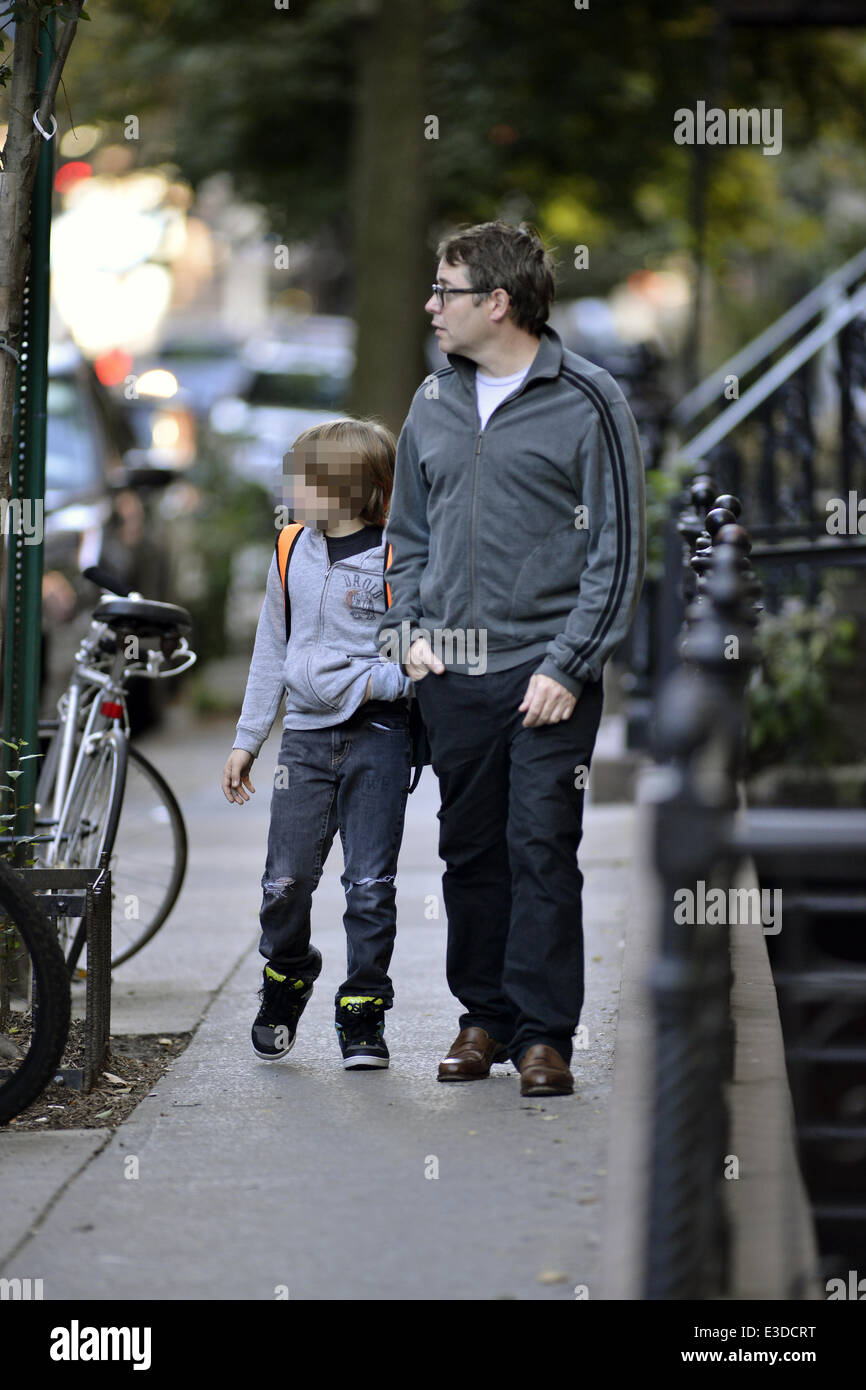 Matthew Broderick takes his son and twin daughters to school Featuring ...