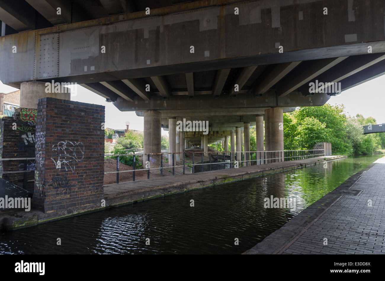 The River Rea running under Gravelly Hill Interchange (Spaghetti ...