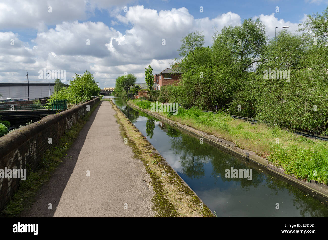 The River Rea at Nechells in the centre of Birmingham by Gravelly Hill ...
