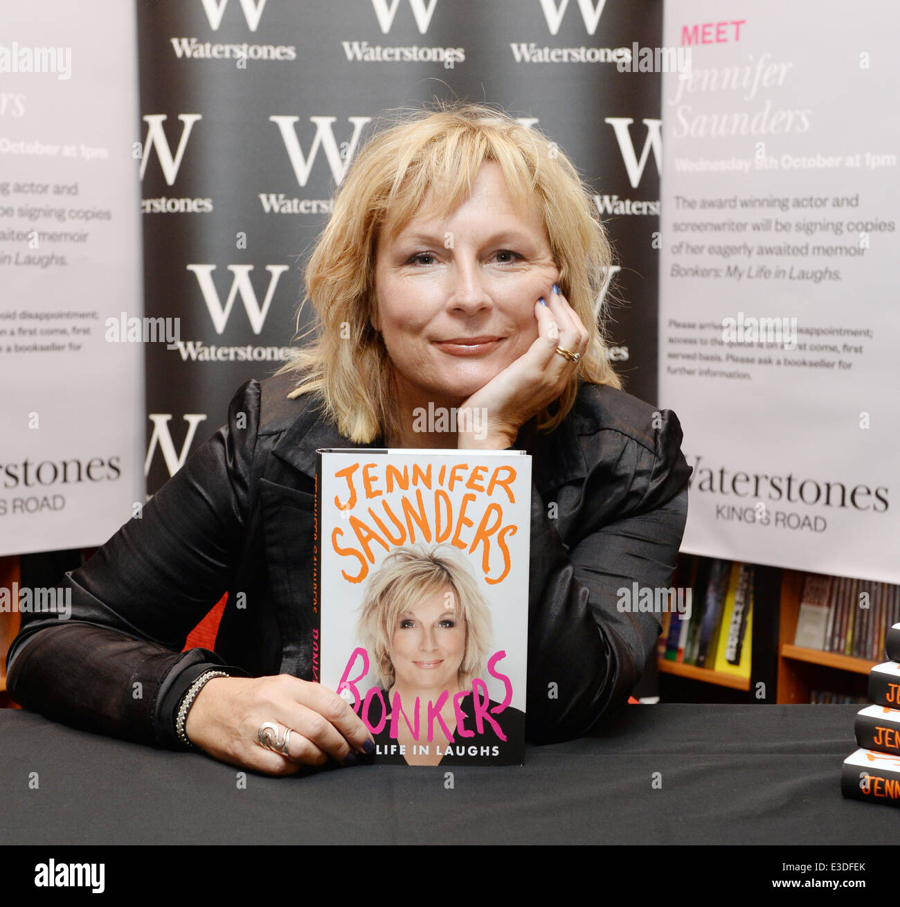 Jennifer Saunders signs copies of her book 'Bonkers: My Life in Laughs ...