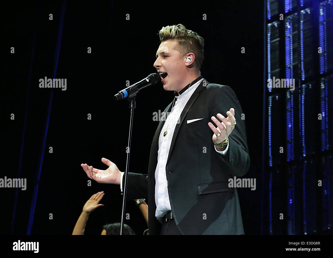 John Newman Performing at Liverpool Echo Arena for Radio 1 Xtra ...