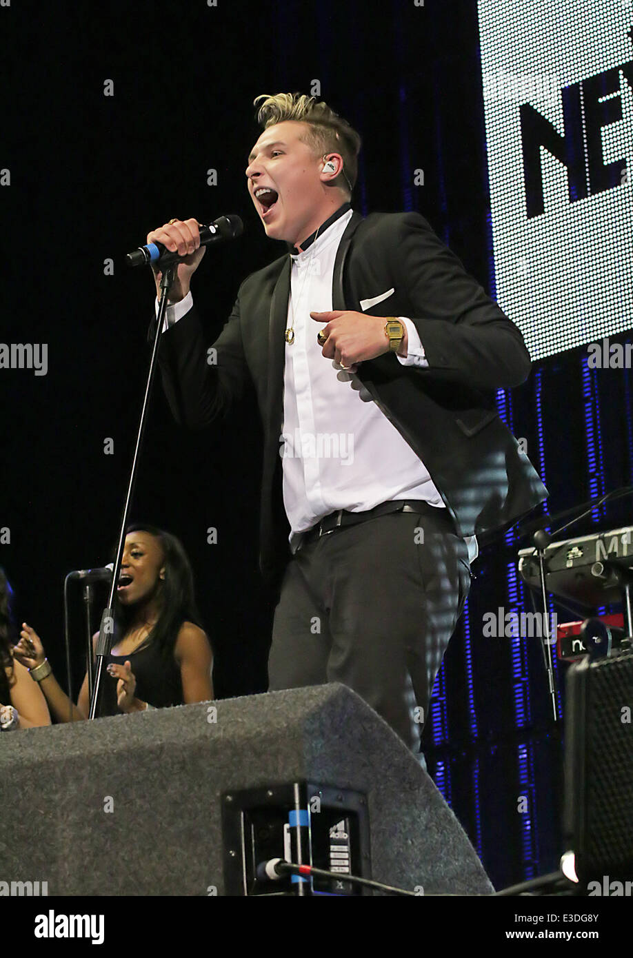 John Newman Performing at Liverpool Echo Arena for Radio 1 Xtra ...