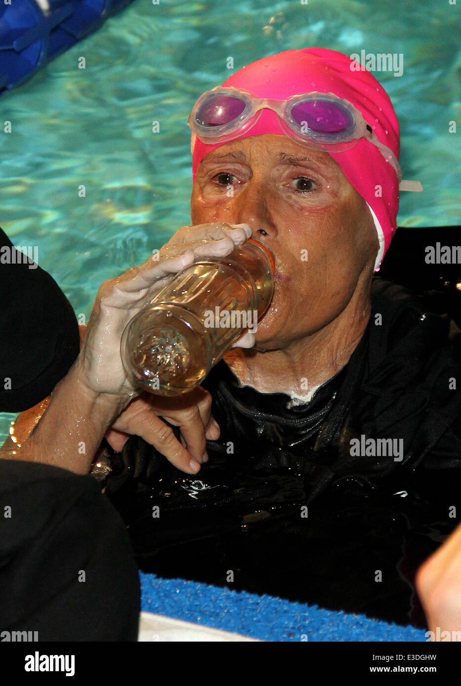 Long-distance swim legend Diana Nyad, having recently completed her ...