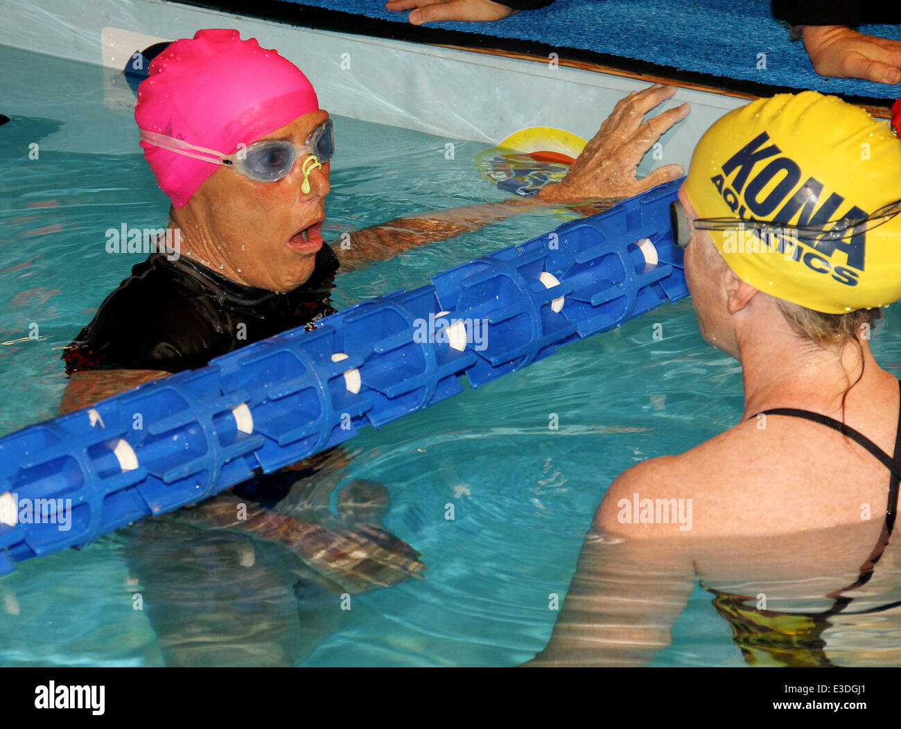 Long-distance swim legend Diana Nyad, having recently completed her ...