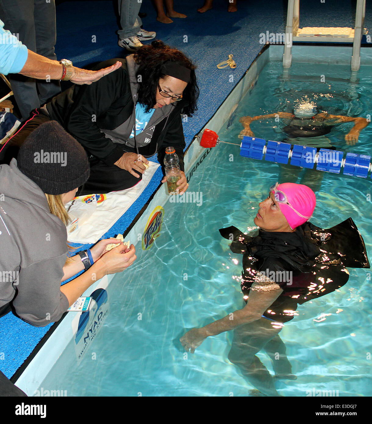 Long-distance swim legend Diana Nyad, having recently completed her ...