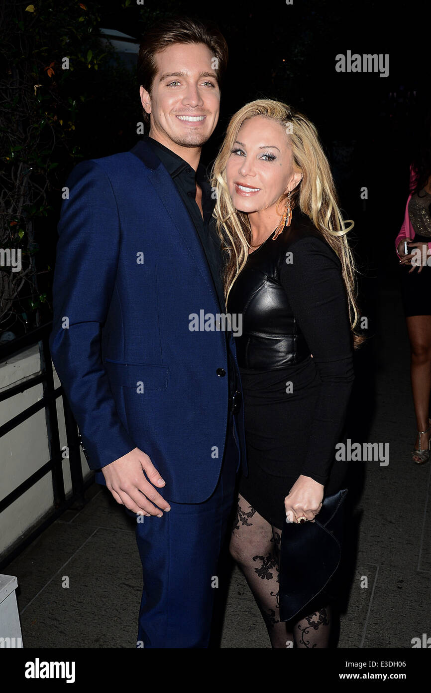 Adrienne Maloof and Boyfriend Jacob Busch Leave a Restaurant Featuring ...