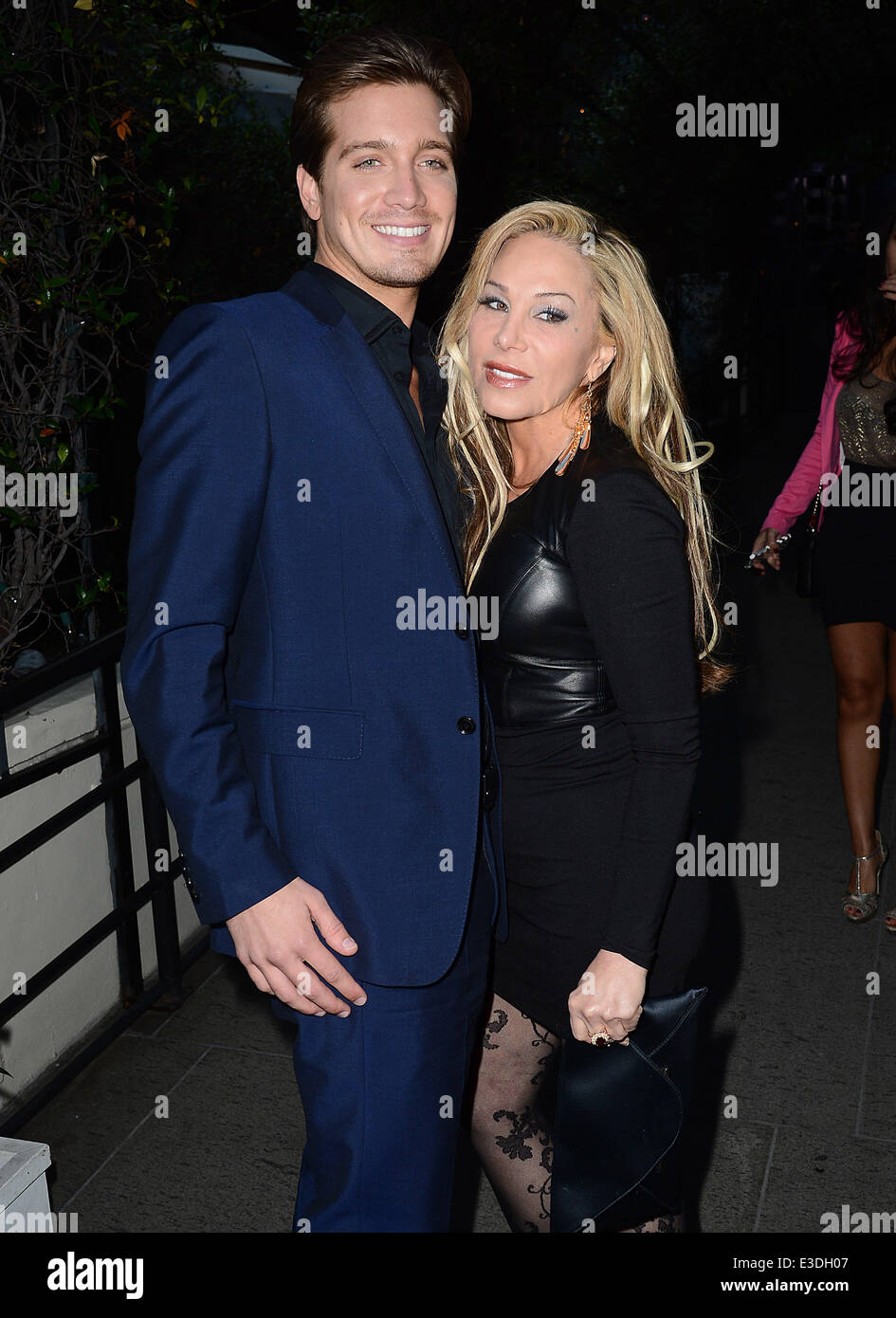 Adrienne Maloof and Boyfriend Jacob Busch Leave a Restaurant Featuring ...