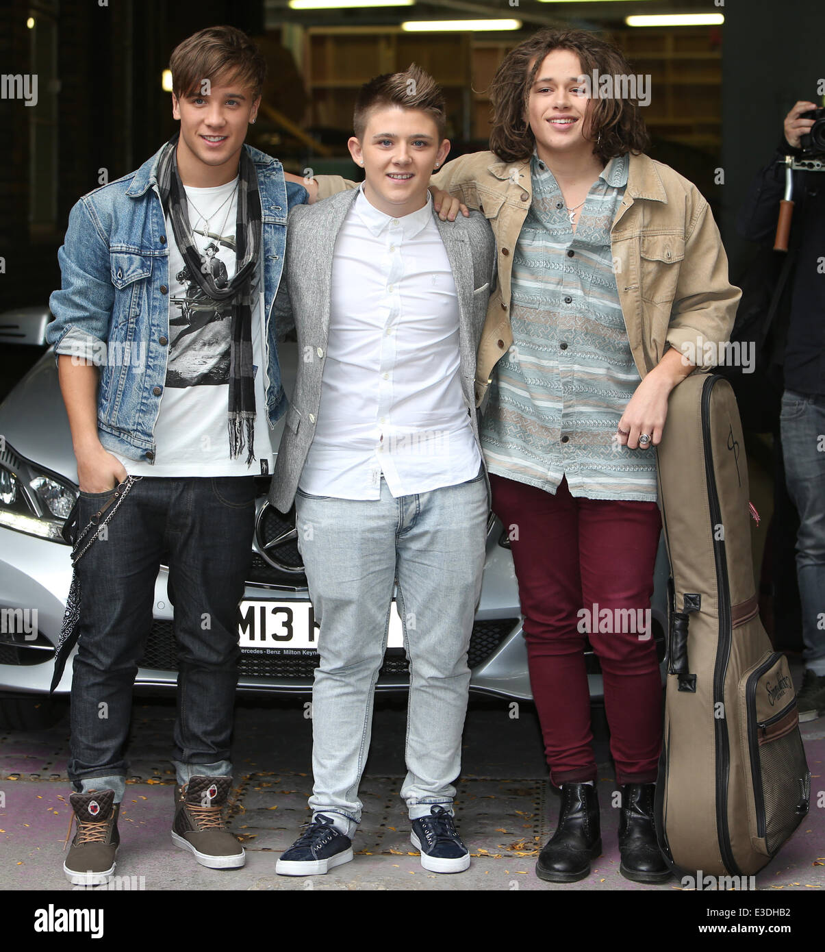 X factor the Boys outside the ITV studios Featuring: X factor the Boys ...