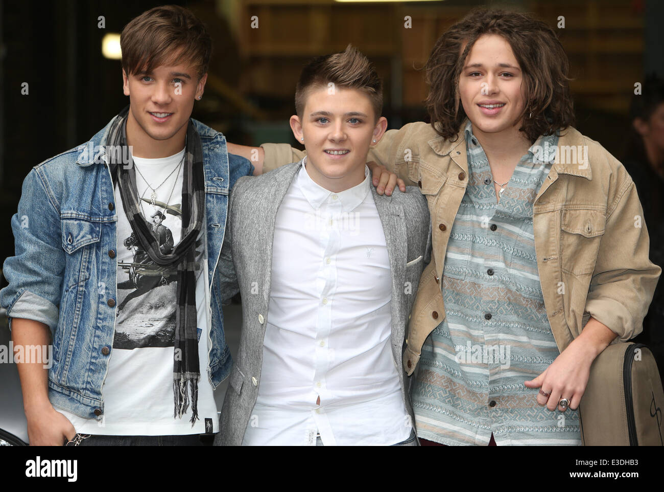 X factor the Boys outside the ITV studios Featuring: X factor the Boys ...