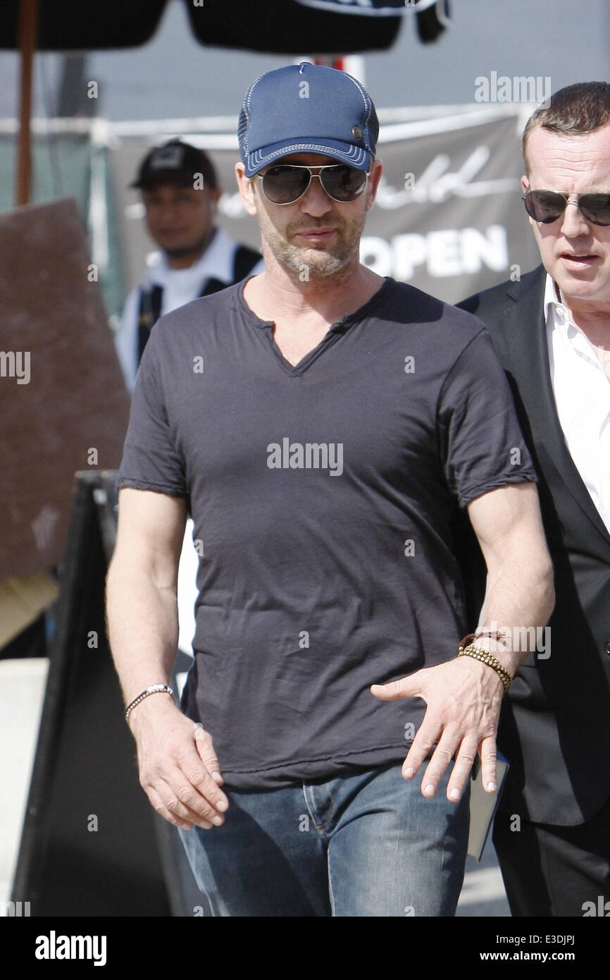 Gerard Butler out shopping in West Hollywood Featuring: Gerard Butler ...