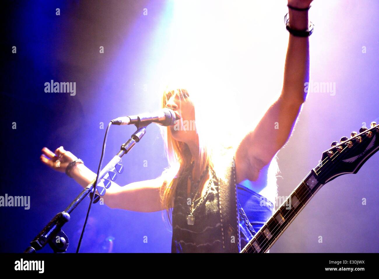 Blues rocker Laura Wilde performing live at the O2 Academy Islington ...
