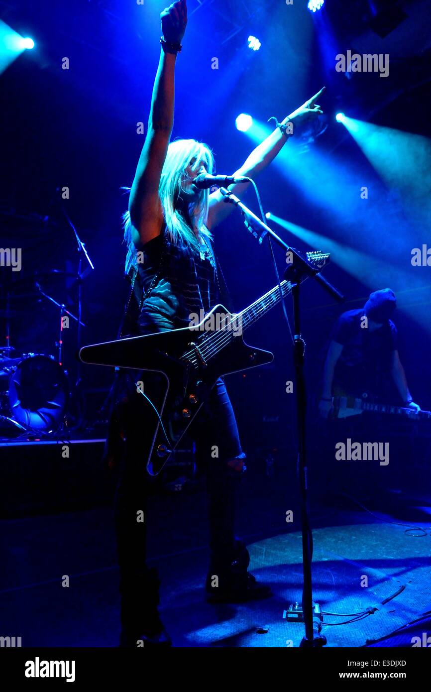 Blues rocker Laura Wilde performing live at the O2 Academy Islington ...