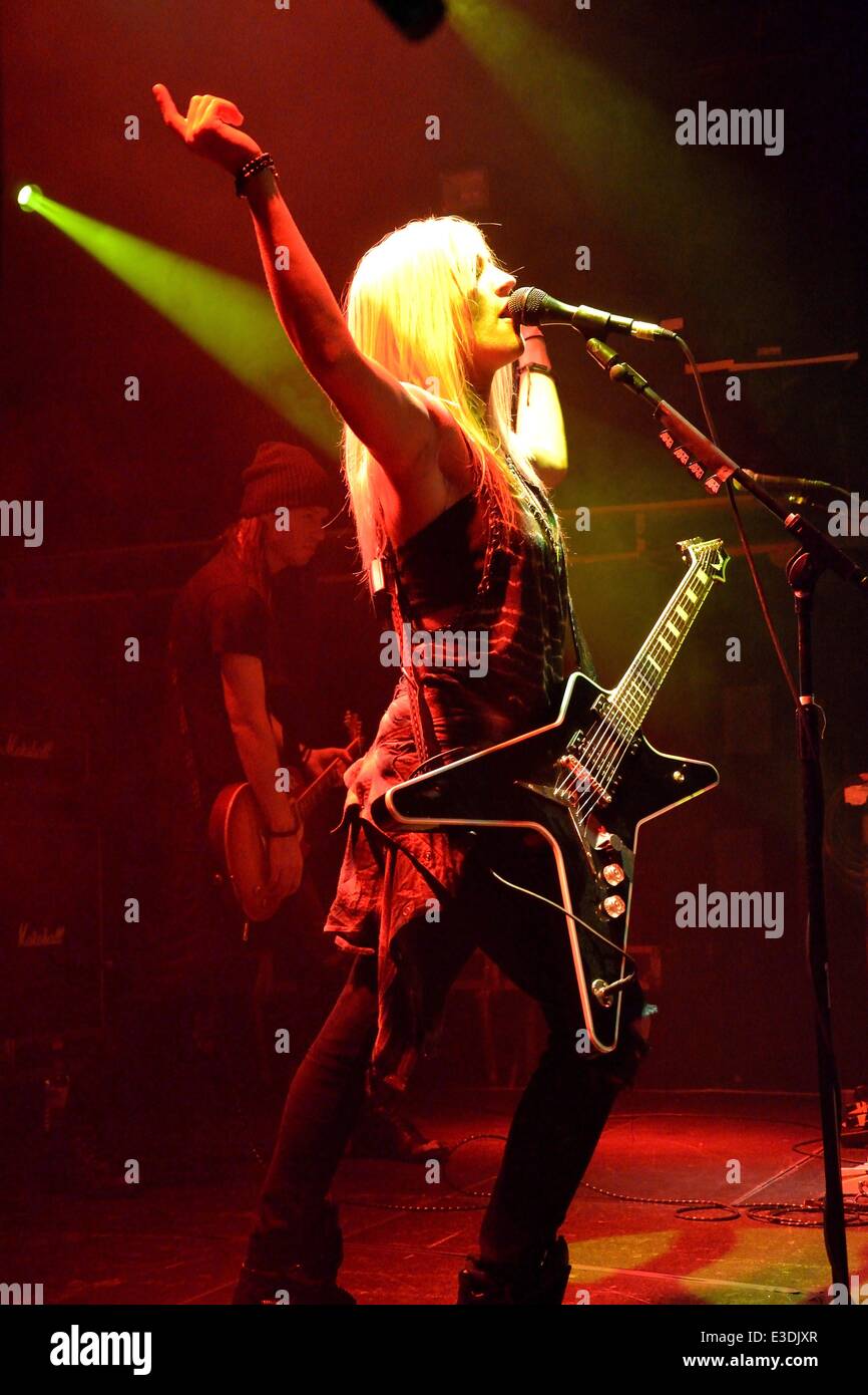 Blues rocker Laura Wilde performing live at the O2 Academy Islington ...