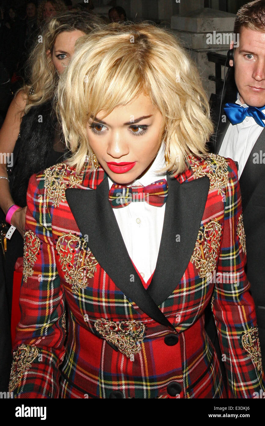 Celebrities Leaving the Rimmel 180th Party Featuring: Rita Ora Where ...