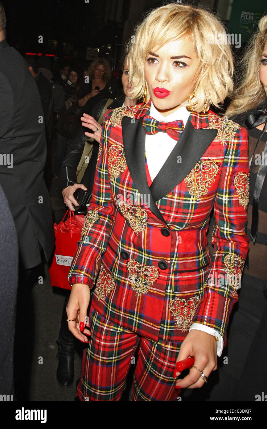 Celebrities Leaving the Rimmel 180th Party Featuring: Rita Ora Where ...