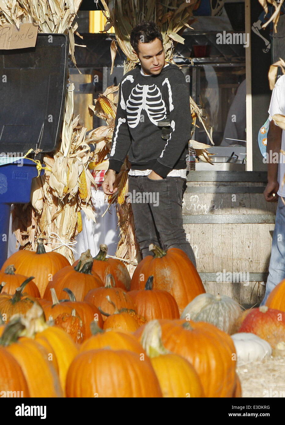 Pete Wentz took his son Bronx to Mr. Bones Pumpkin Patch ready for ...