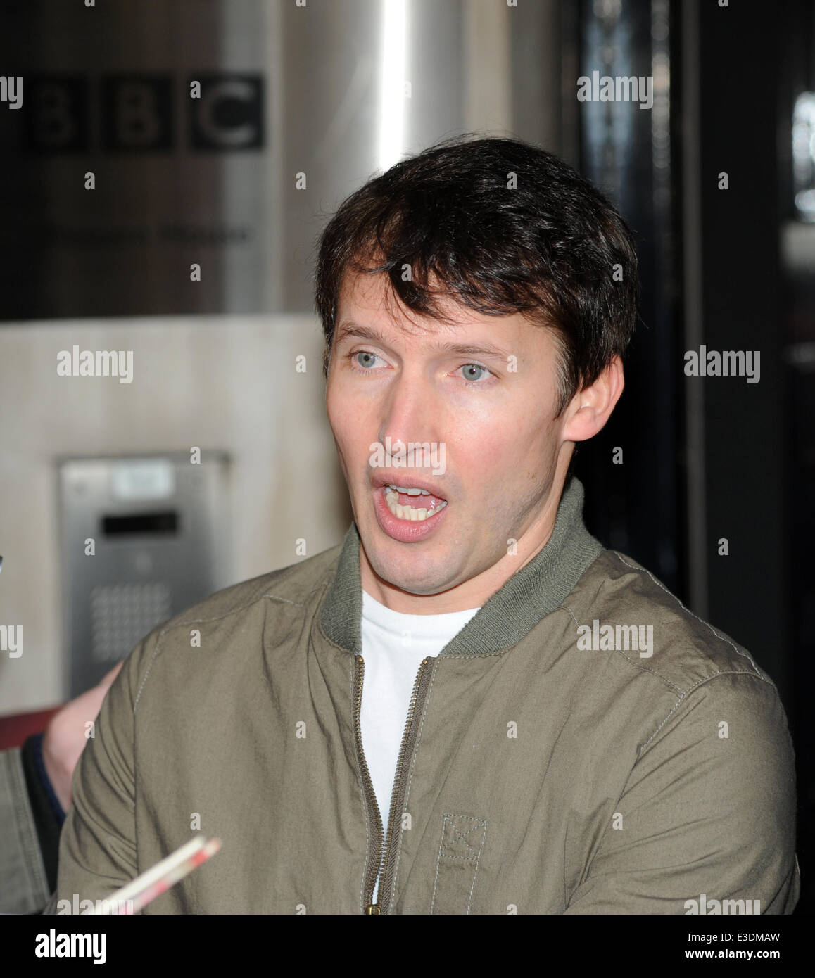 James Blunt pictured at the BBC Featuring: James Blunt Where: London ...