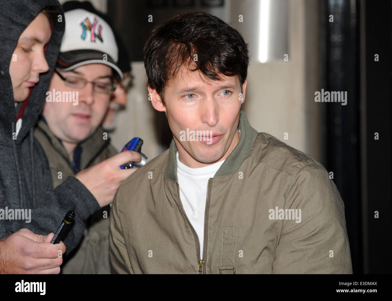 James Blunt pictured at the BBC Featuring: James Blunt Where: London ...