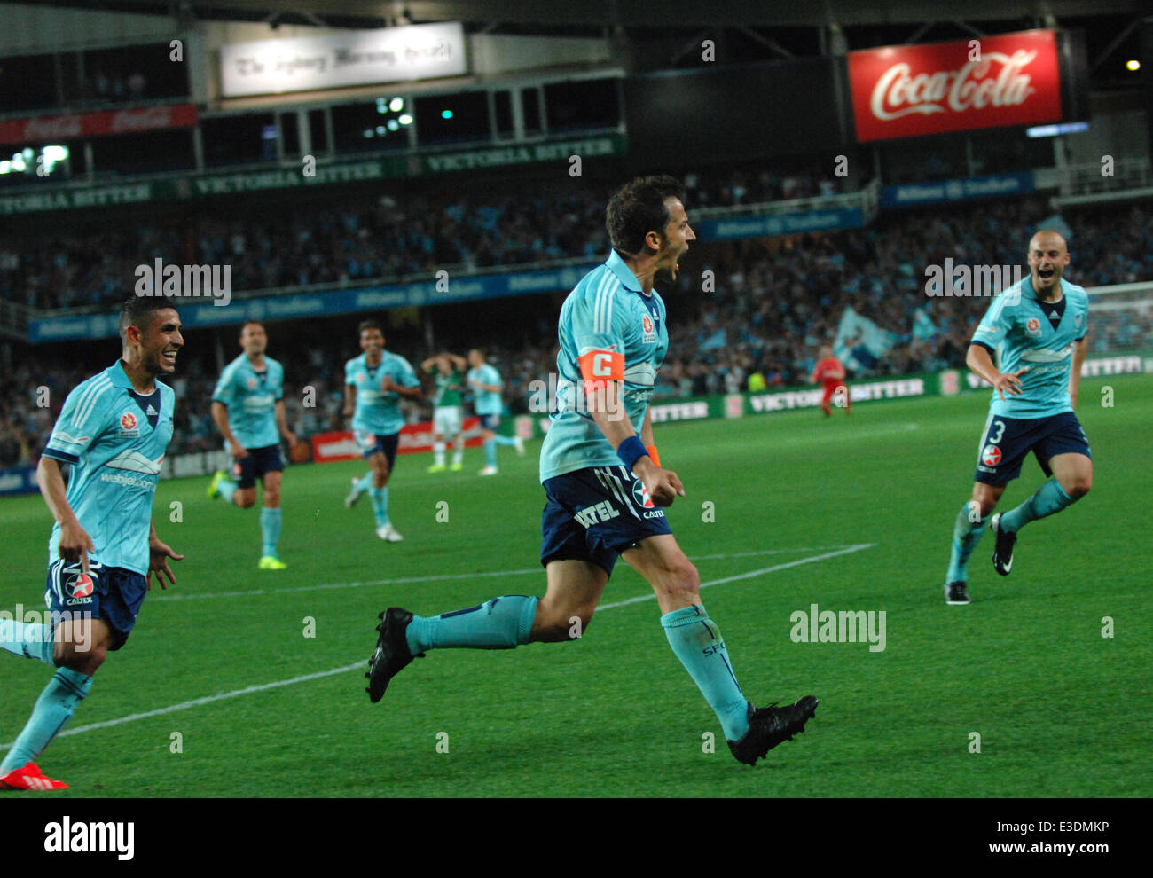 Italian footballer Alessandro Del Piero of Sydney FC in action against ...