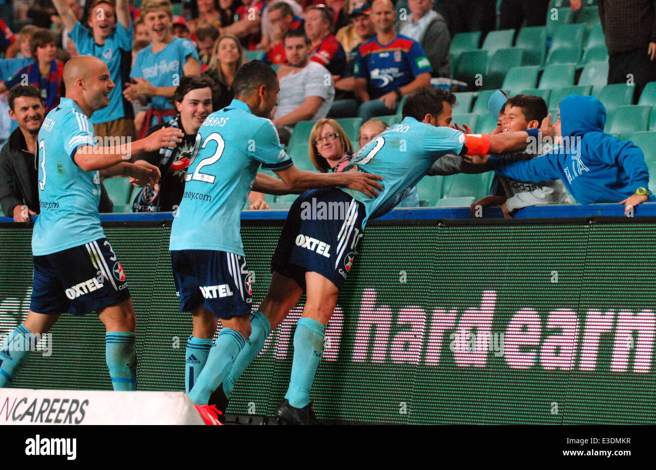Italian footballer Alessandro Del Piero of Sydney FC in action against ...