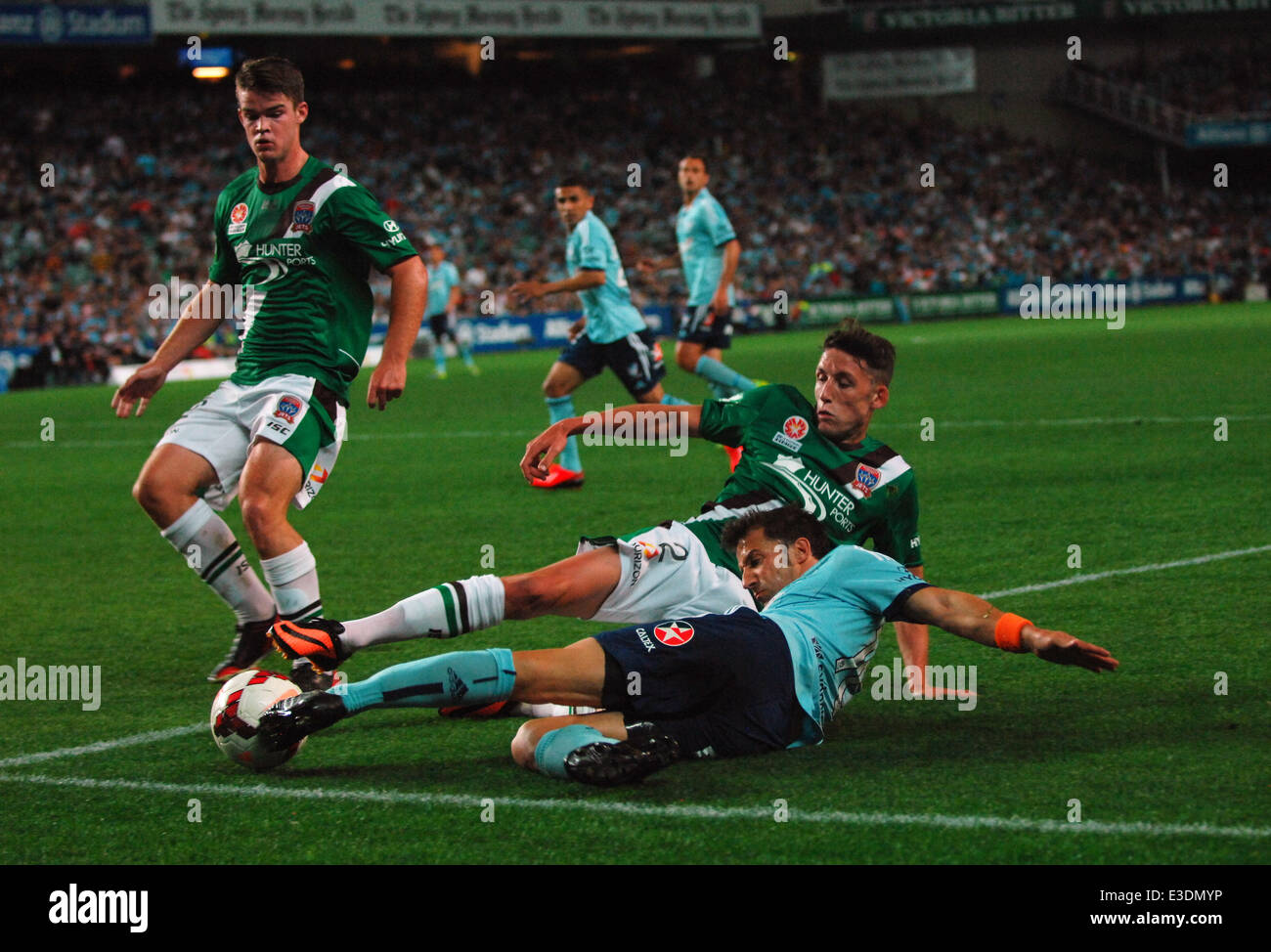 Italian footballer Alessandro Del Piero of Sydney FC in action against ...