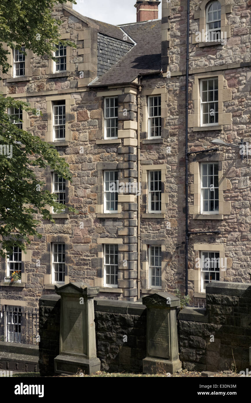 Picturesque buildings viewed from Greyfriars Kirk in Edinburgh's Old ...