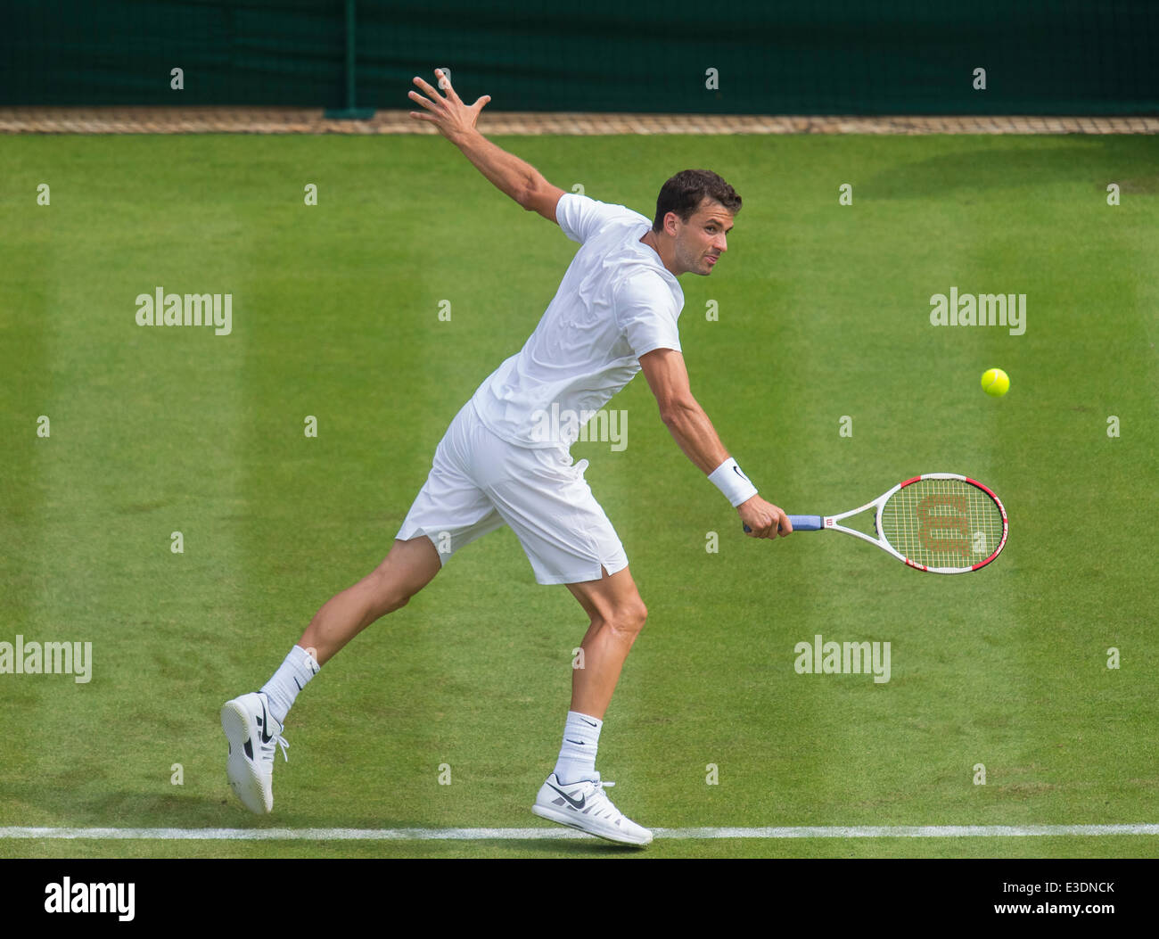 London, UK. 23rd June, 2014. Wimbledon Tennis Championships Grigor ...