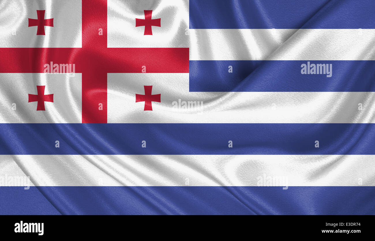 Adjara national flag hi-res stock photography and images - Alamy