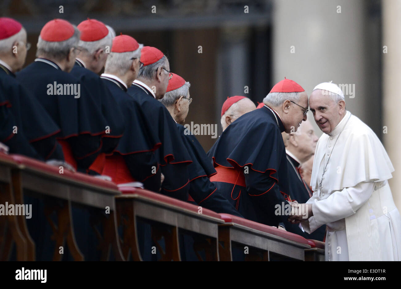 Pope Francis leads a mass in St. Peter's Square at the Vatican ...