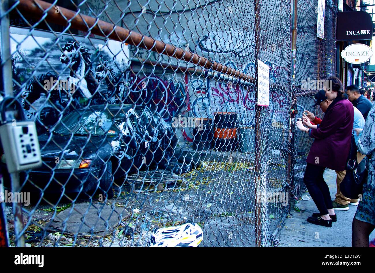 British graffiti artist Banksy gets political in his latest work in ...
