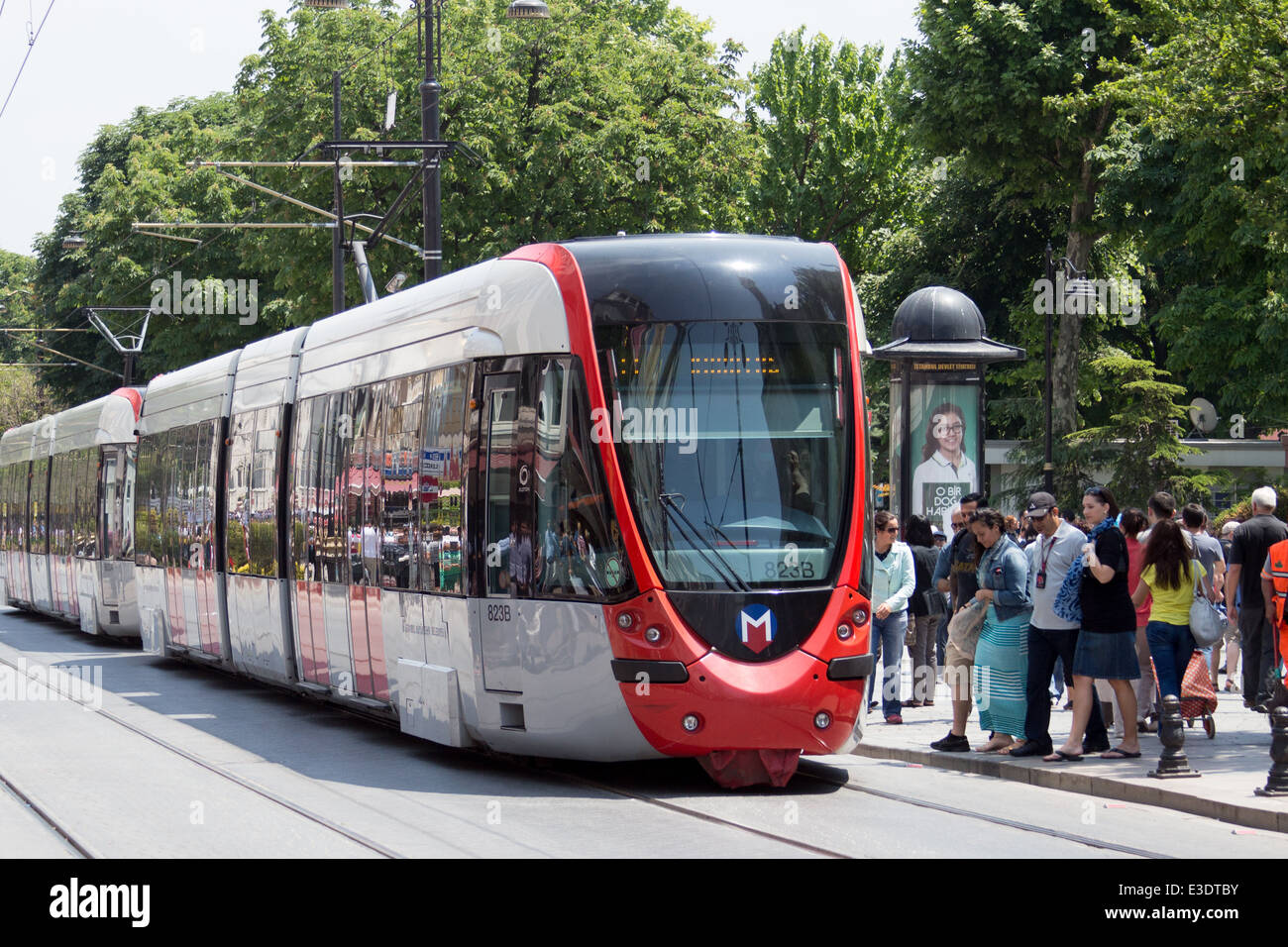 Istanbul tram red line Stock Photo - Alamy