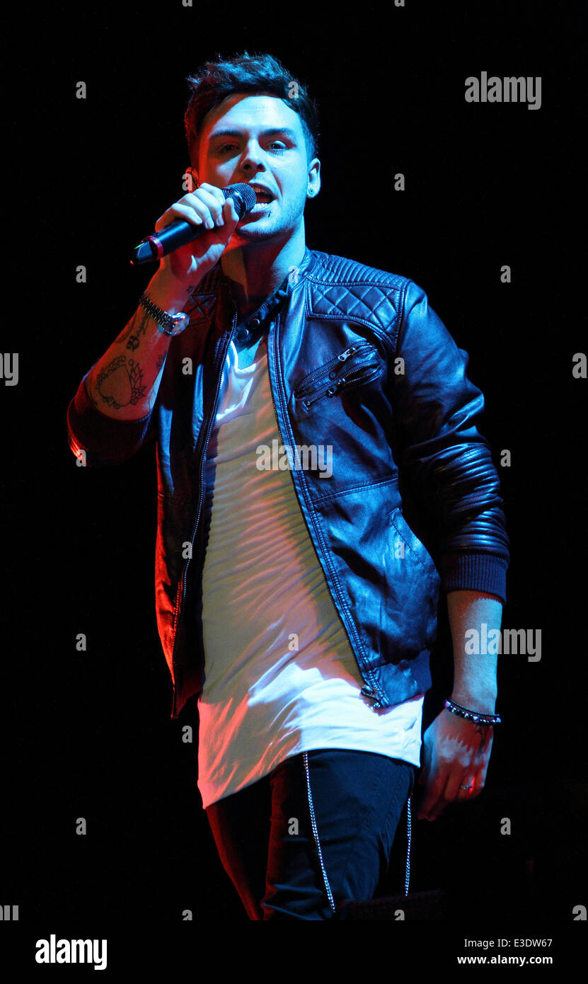 Union J at Girlguiding Big Gig Wembley Arena Featuring: Jaymi Hensley ...