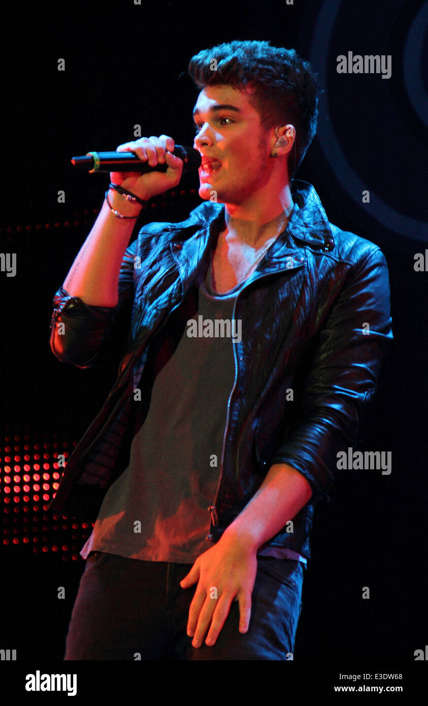 Union J at Girlguiding Big Gig Wembley Arena Featuring: Josh Cuthbert ...