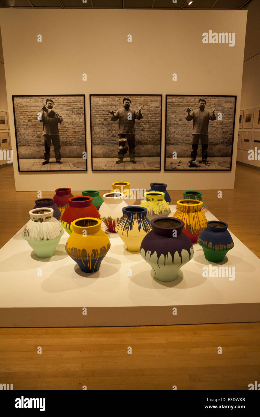 Ai Weiwei installation at the Brooklyn Museum, Brooklyn, NY. The series ...